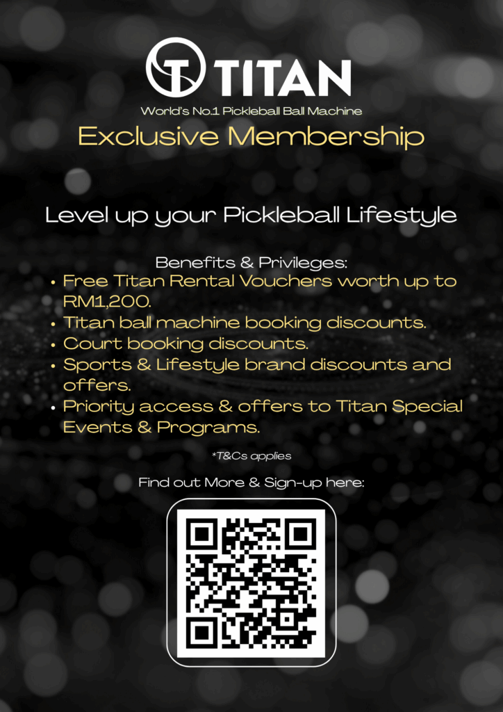 12-month Subscription Plan – Titan Ball Machines Malaysia – Pickleball ...